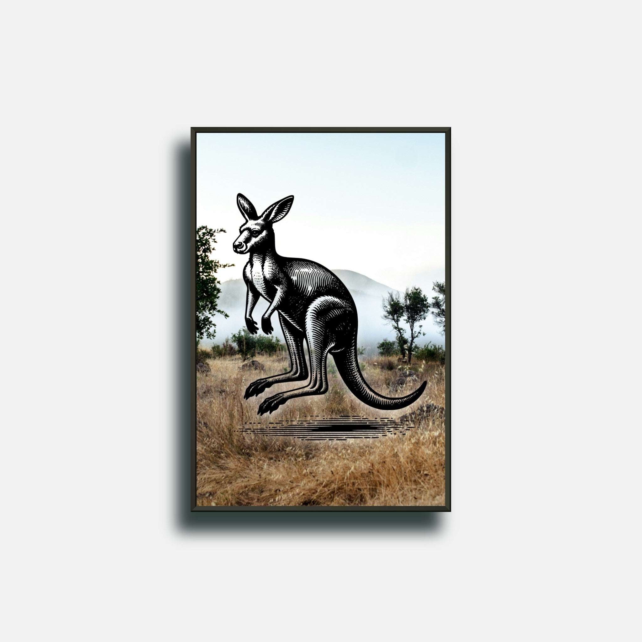 Kangaroo - Pencil In Nature - Poster – MPosterPark
